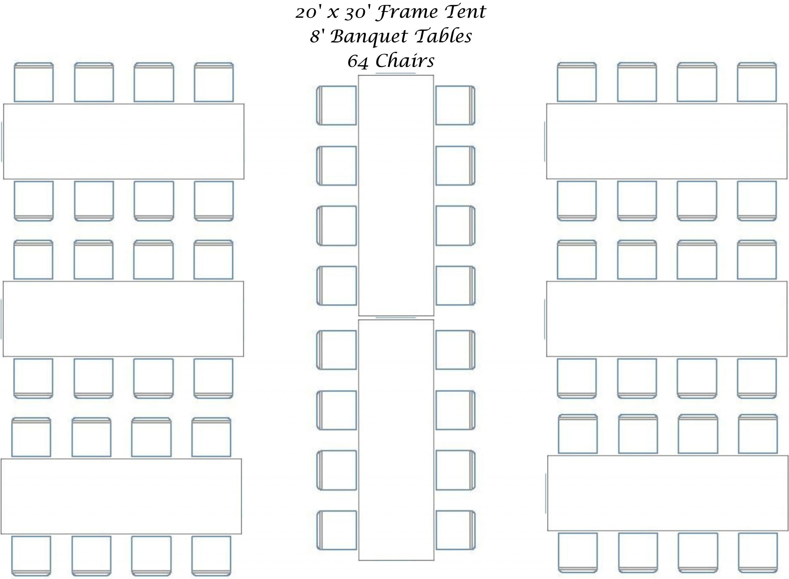 Table Configurations - The Tent Depot Ltd. - Middletown, DE